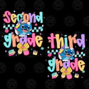 Preppy Back to School Png Bundle, Blue Alien Back to School Png, First ...