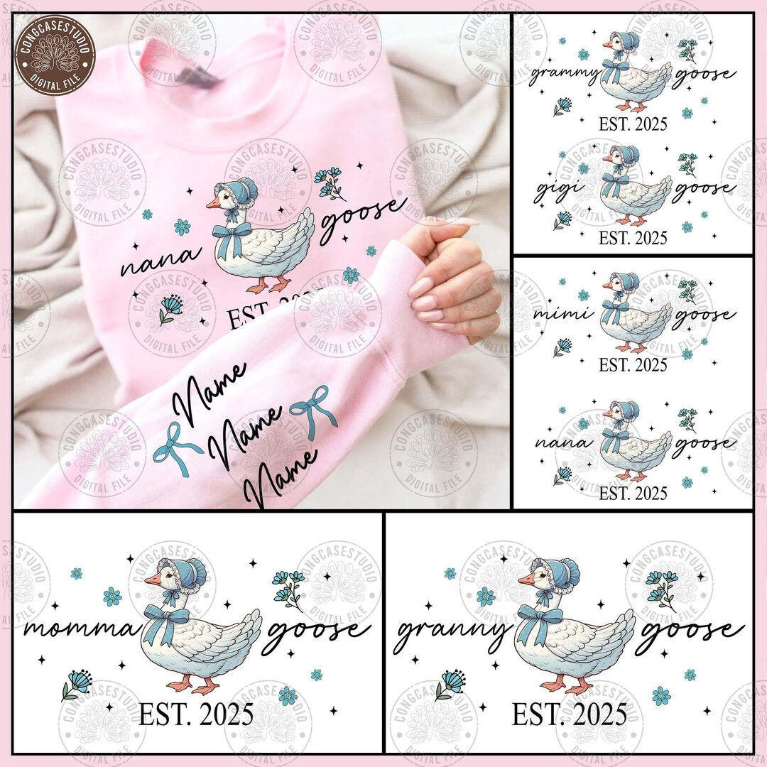 Custom Mama Grandma Goose Png, Mama Silly Goose Png, Vintage Mama Goose ...
