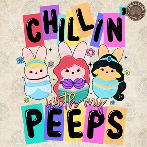 Friend Peeps Png, Princess Characters Png, Cartoon Easter Princess Png ...