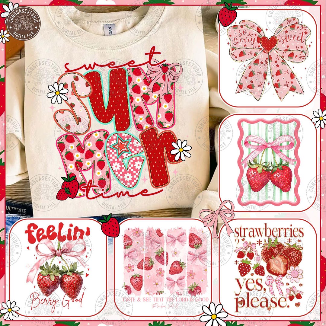 Sweet Summer Time Png Bundle, Coquette Summer Png, Retro Summer Png ...
