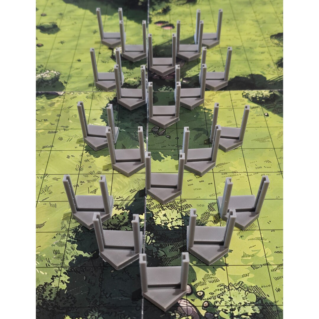 Pack of 20 Miniframez Tabletop Miniature Stands for 1 Inch Square ...