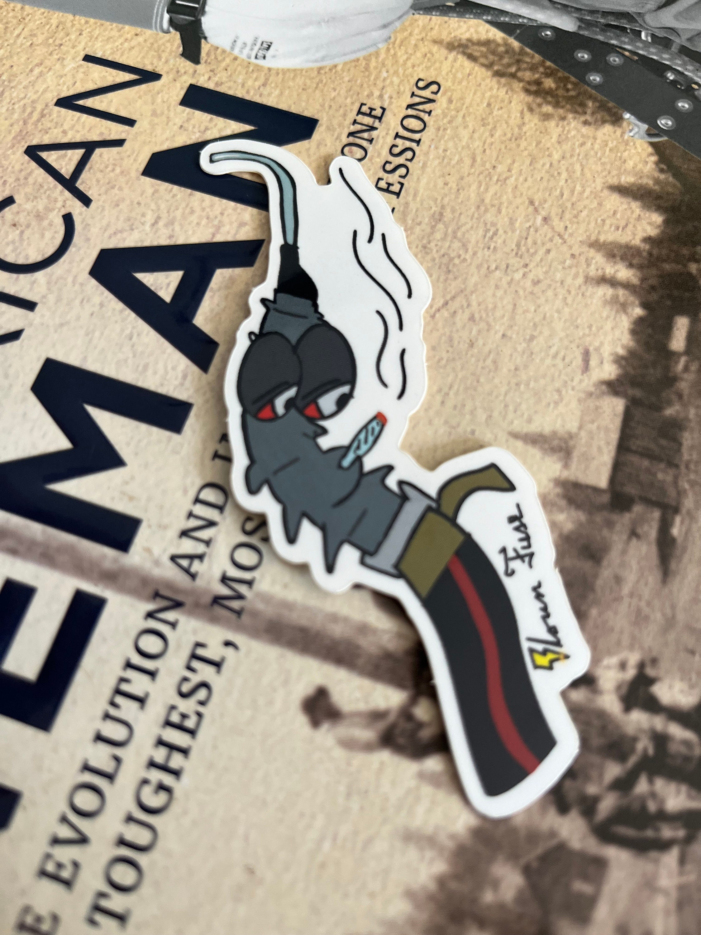 Pothead Line Work Sticker, Lineman Sticker - Etsy