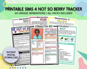 The Sims 4 Super Sim Challenge Tracker BUSINESSES & HOBBIES UPDATE ...