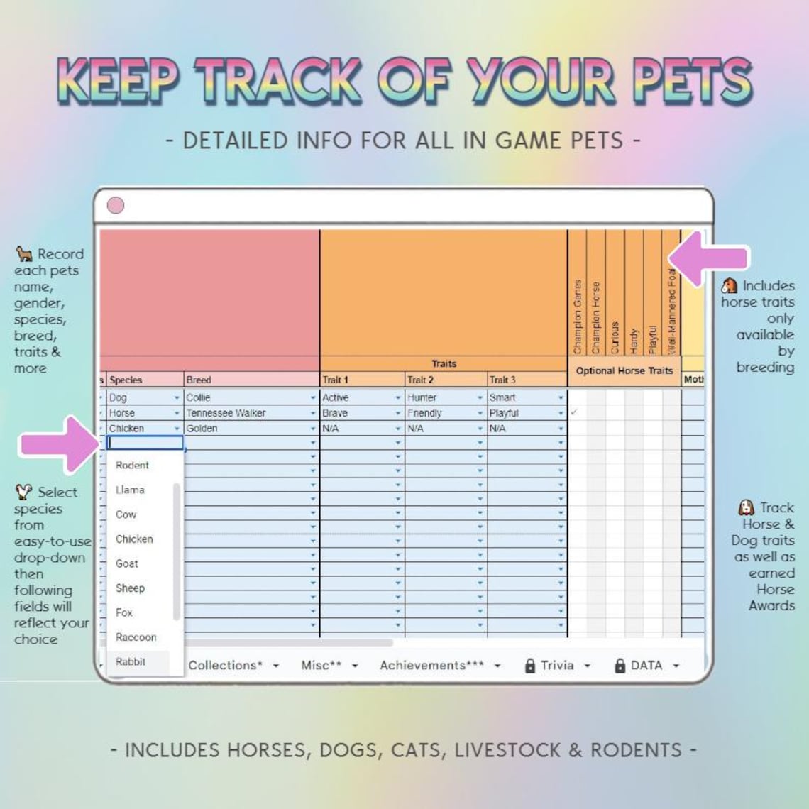 The Sims 4 Google Sheets Tracker, Legacy Challenge, Template ...