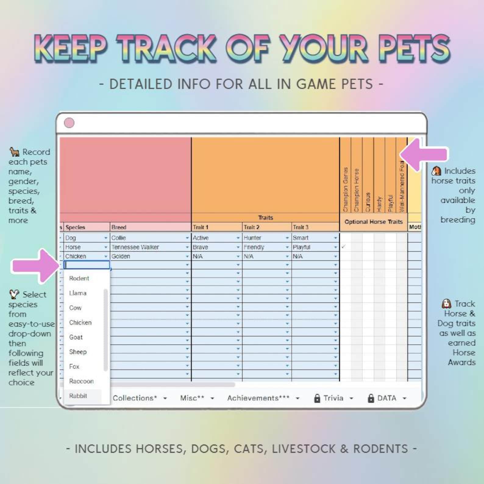 The Sims 4 Google Sheets Tracker, Legacy Challenge, Template ...