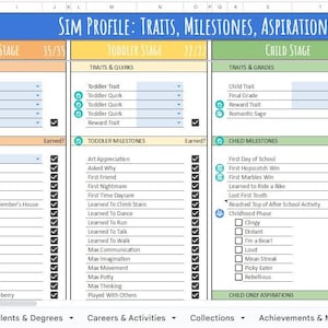 The Sims 4 Super Sim Challenge Tracker ADVENTURE AWAITS, Template ...