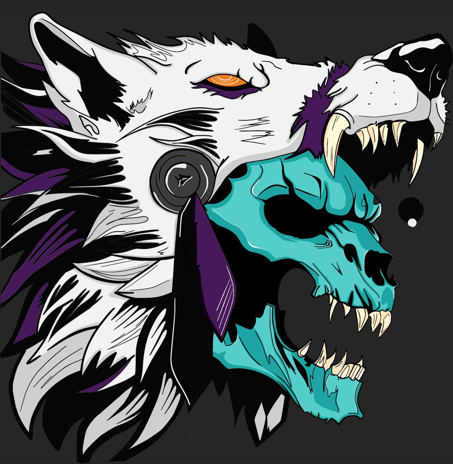 Wolf Print Vector Art - Etsy