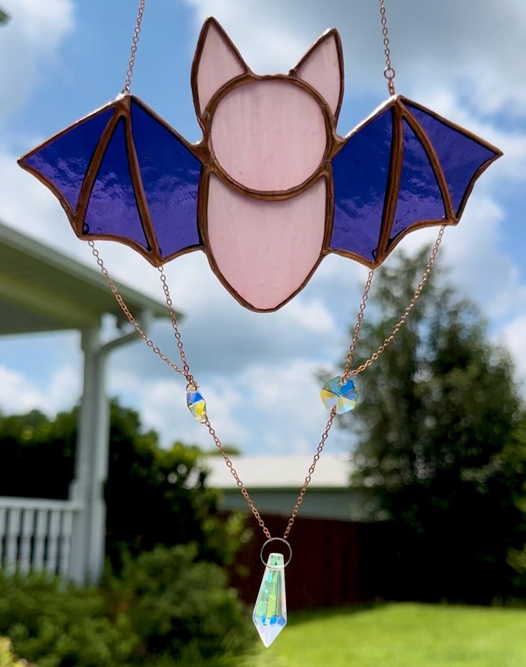 Stained Glass Bat Suncatcher - Etsy