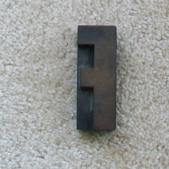 Vintage Printer Cold Type Letter Block for Stamping Printing F | Etsy
