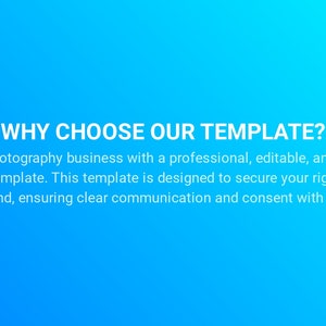 Editable Photography Consent Form | Professional, Legal, Confidential ...
