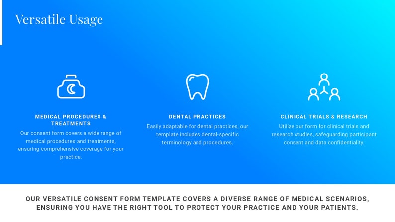 Medical Consent Form | Editable, Legal Template for Healthcare - Etsy