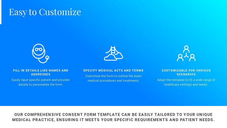 Medical Consent Form | Editable, Legal Template for Healthcare - Etsy