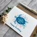 Floral Sea Turtle Birthday Card - Beautiful Turtle Blank Card, Under ...