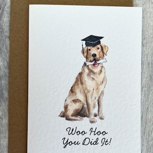 Labrador Graduation Congratulations Card - Class of 2025, Dog ...