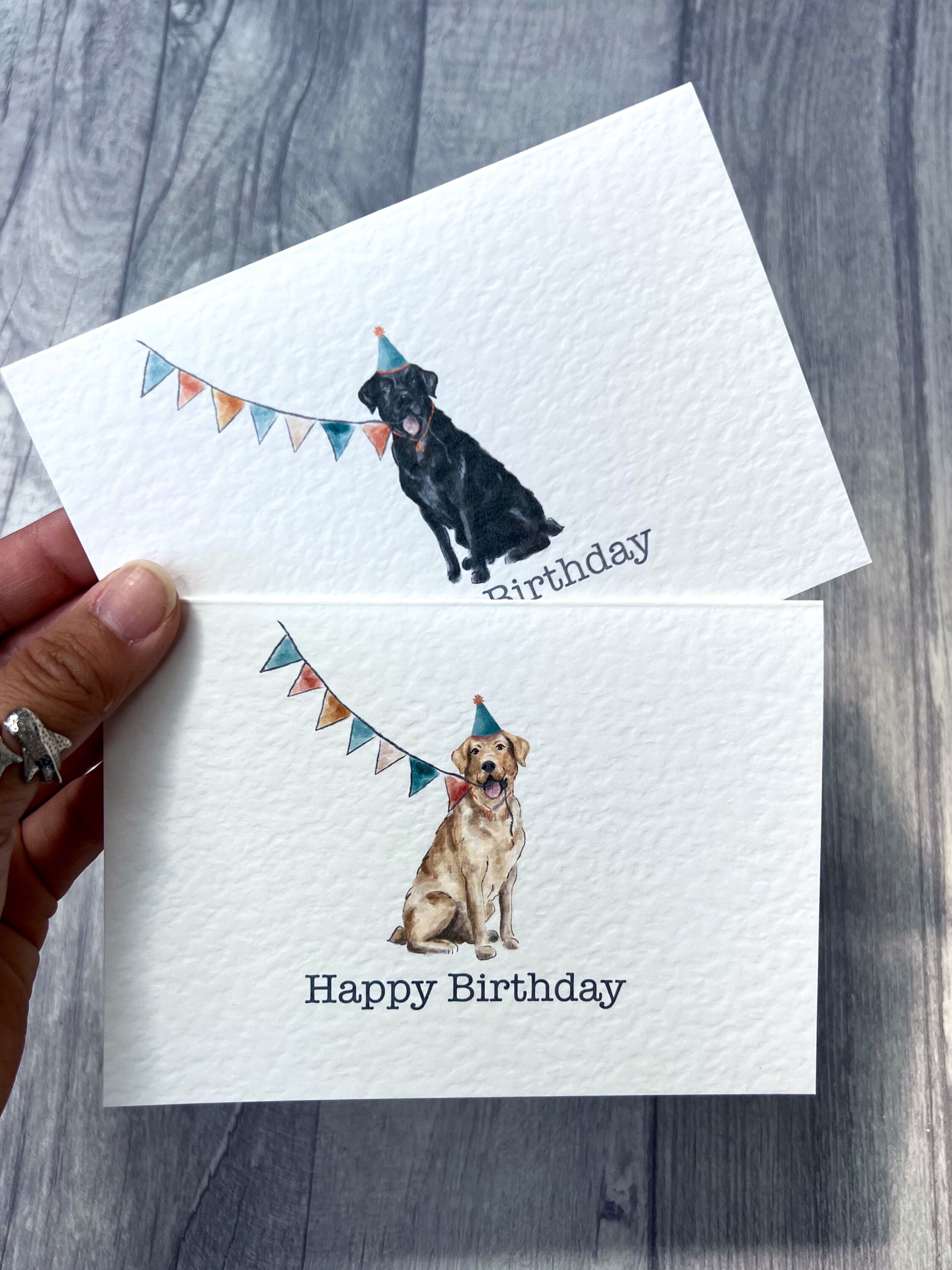 Black Labrador Birthday Card Labrador Dog Happy Birthday Card for Lab ...