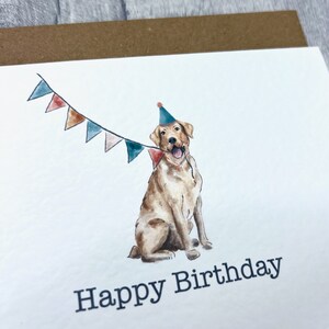 Labrador Birthday Card - Cute Labrador Birthday Card for Lab and Dog ...