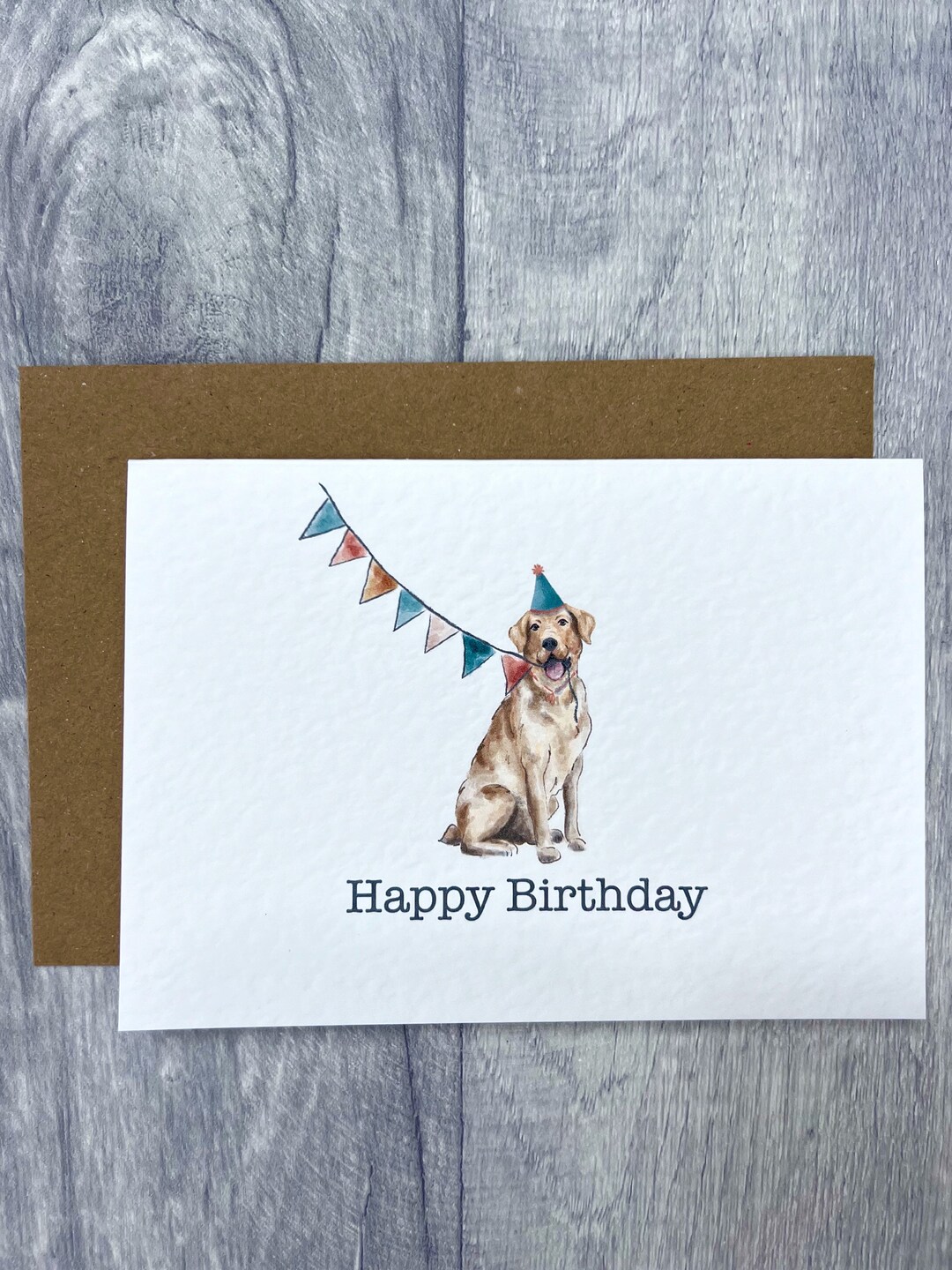 Labrador Birthday Card - Cute Labrador Birthday Card for Lab and Dog ...