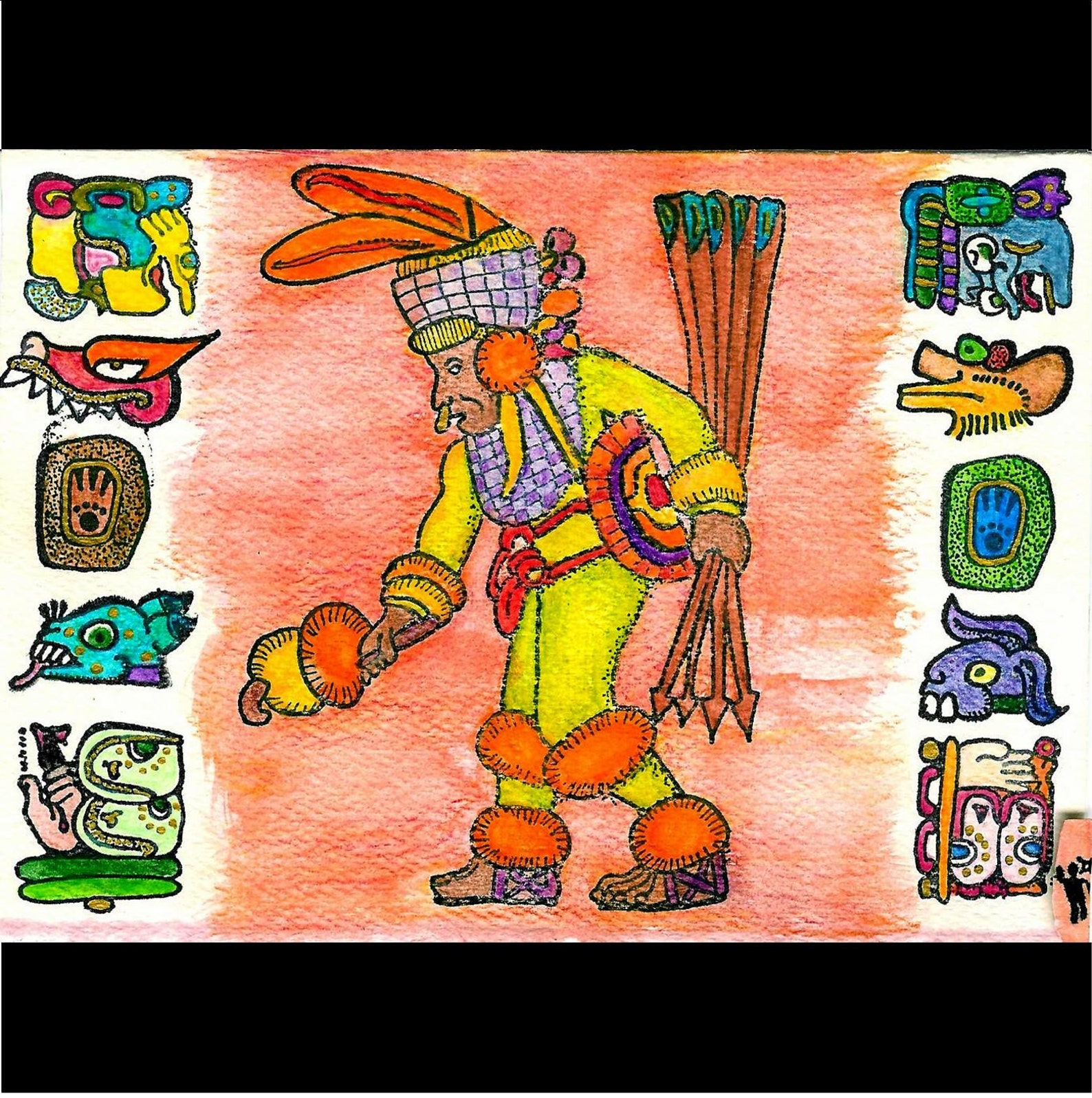 Mayan Card - Etsy