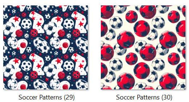 Retro Soccer Patterns Bundle, Vintage Football Seamless Design, Soccer ...