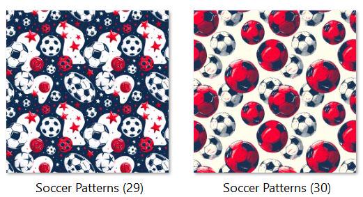 Retro Soccer Patterns Bundle, Vintage Football Seamless Design, Soccer ...