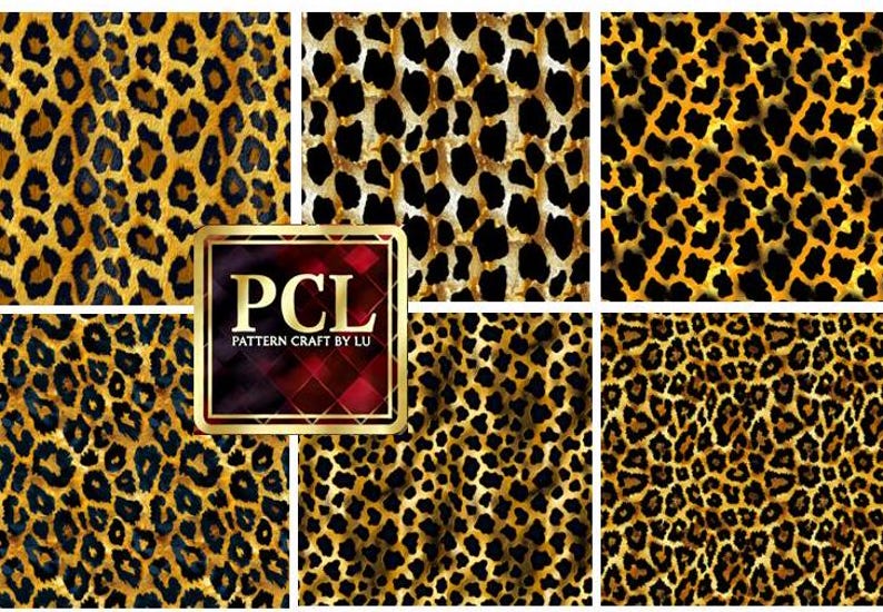 Gold Leopard Print Digital Paper: 22 Seamless Animal Patterns (digital ...