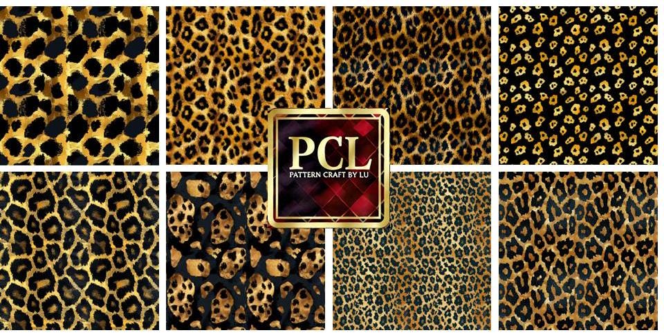 Gold Leopard Print Digital Paper, 22 Seamless Animal Print Pattern ...