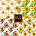 Watercolor Sunflower Patterns, Floral Seamless Digital Paper, Sunflower ...