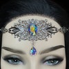 Emerald Green Crescent Moon Goddess Priestess Celtic Elven Elf Elvish ...