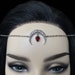 Dark Ruby Red/garnet Crescent Moon Goddess Priestess Celtic Pentacle ...