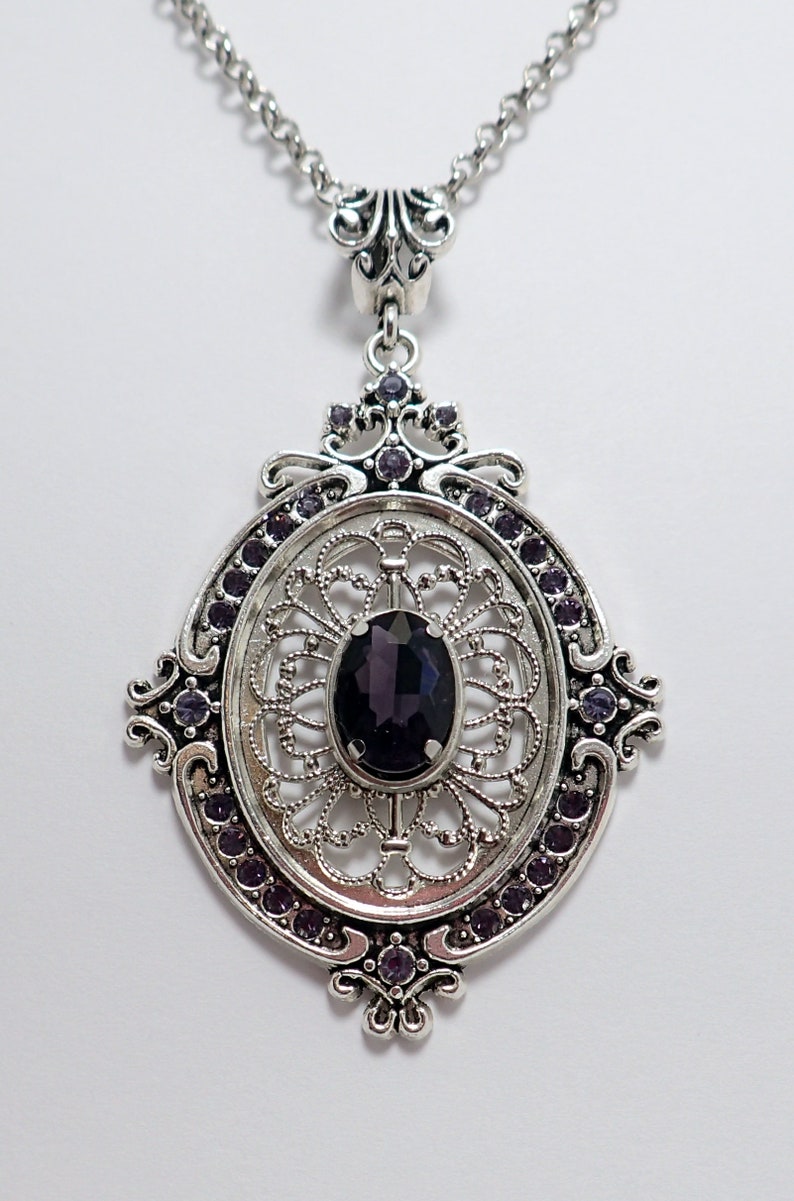 Violet Purple Art Nouveau Gothic Victorian Filigree Goth - Etsy
