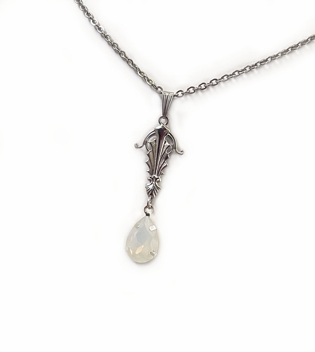 White Opal Simple Elegant Dagger Elven Elvish Elf Sword Ritual Blade ...