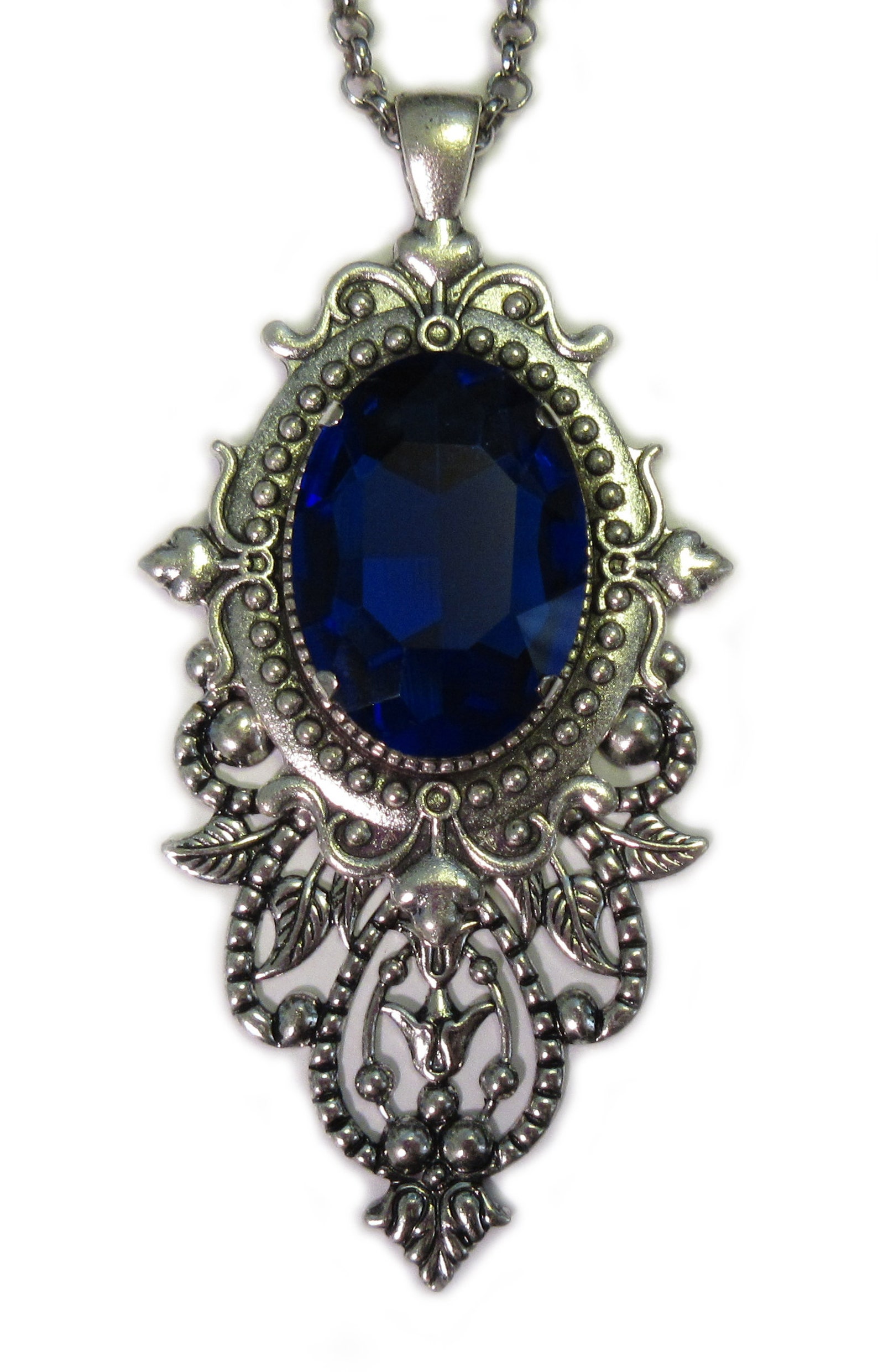 Large Art Nouveau Gothic Filigree Pendant Bridal Wedding - Etsy