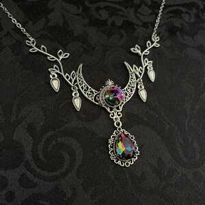 Rainbow Crescent Moon Goddess Priestess Celtic Elven Elf Elvish ...