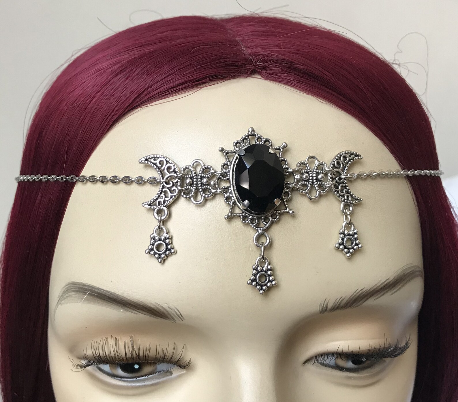 Crescent Moon & Star Goddess Filigree Celestial Victorian | Etsy