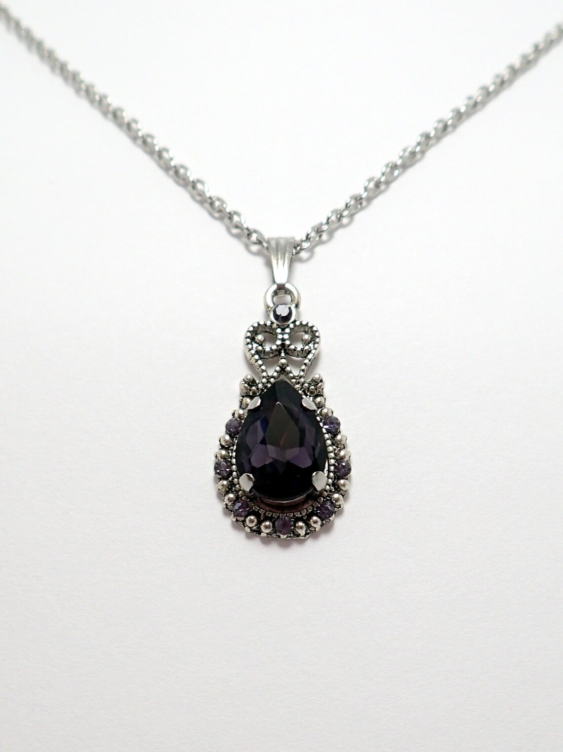 Dark Amethyst Purple Filigree Flapper 1920's Style Antique - Etsy