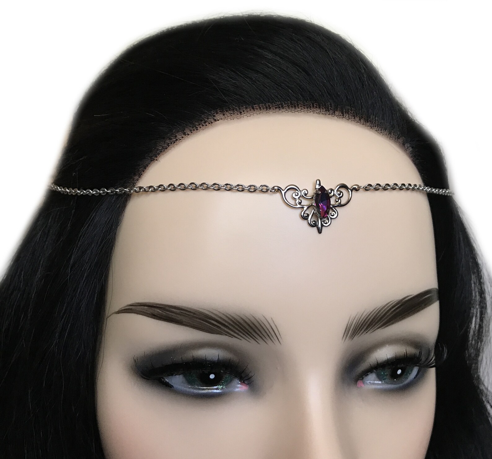 Rainbow Topaz Simple Elven Elf Elvish Celtic Goddess Headpiece - Etsy