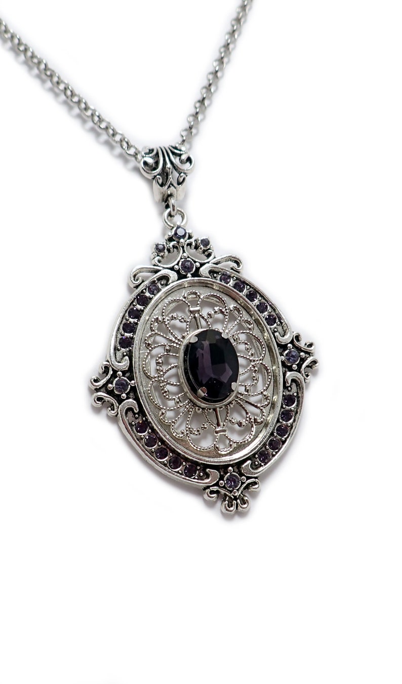 Violet Purple Art Nouveau Gothic Victorian Filigree Goth - Etsy