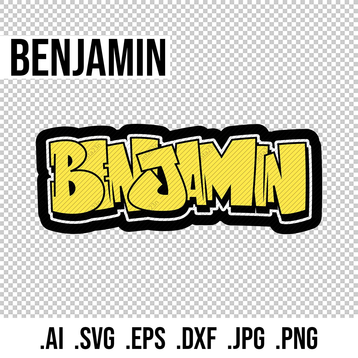 BENJAMIN Graffiti NAME - Street Art Urban Wall TAG - Layered Vector ...