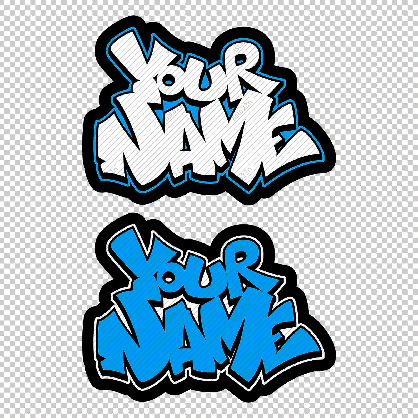 CUSTOM Graffiti NAME 3, Street Art Urban Wall Tag Style Font, Digital ...