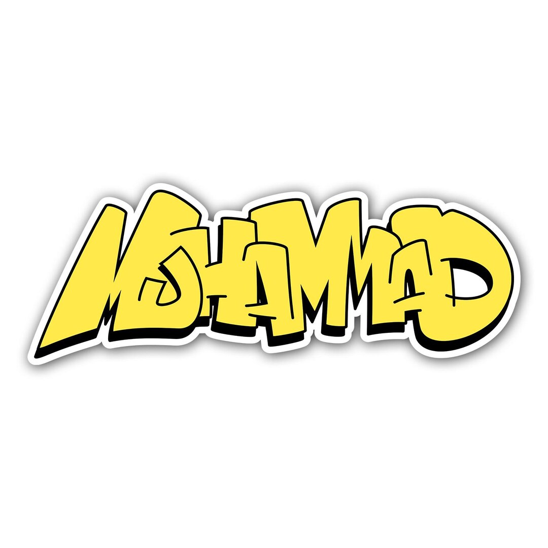 MUHAMMAD Graffiti NAME - Street Art Urban Wall TAG - Layered Vector ...