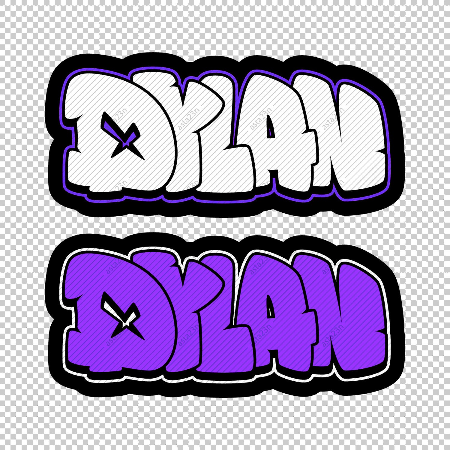 DYLAN Graffiti Name, Street Art Urban Wall Tag Style Font, Digital PNG ...