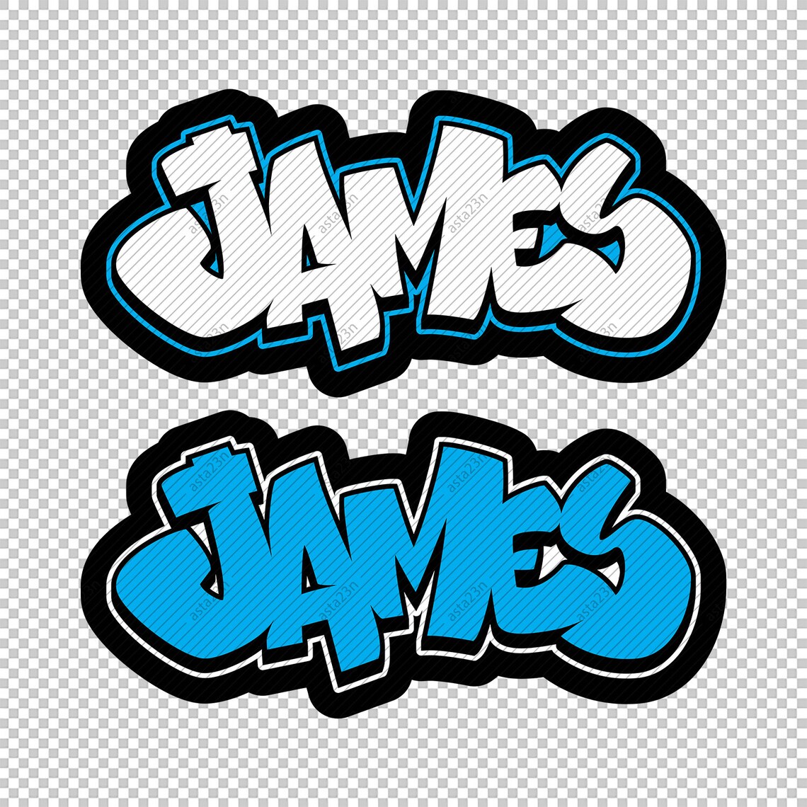JAMES Graffiti Name, Street Art Urban Wall Tag Style Font, Digital PNG ...