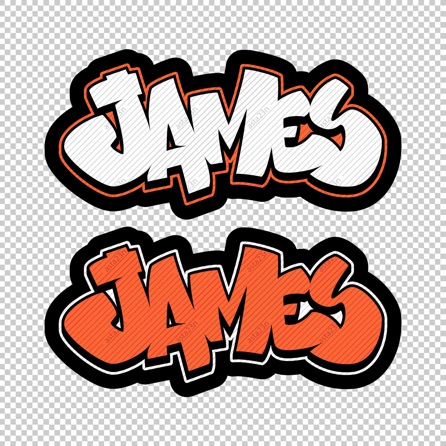 JAMES Graffiti Name, Street Art Urban Wall Tag Style Font, Digital PNG ...