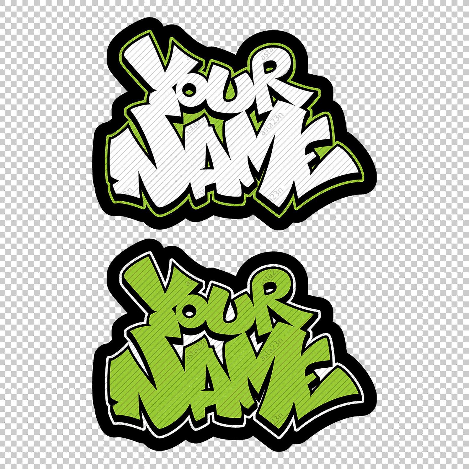 CUSTOM Graffiti NAME 3, Street Art Urban Wall Tag Style Font, Digital ...
