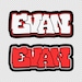 EVAN Graffiti Name, Street Art Urban Wall Tag Style Font, Digital PNG ...