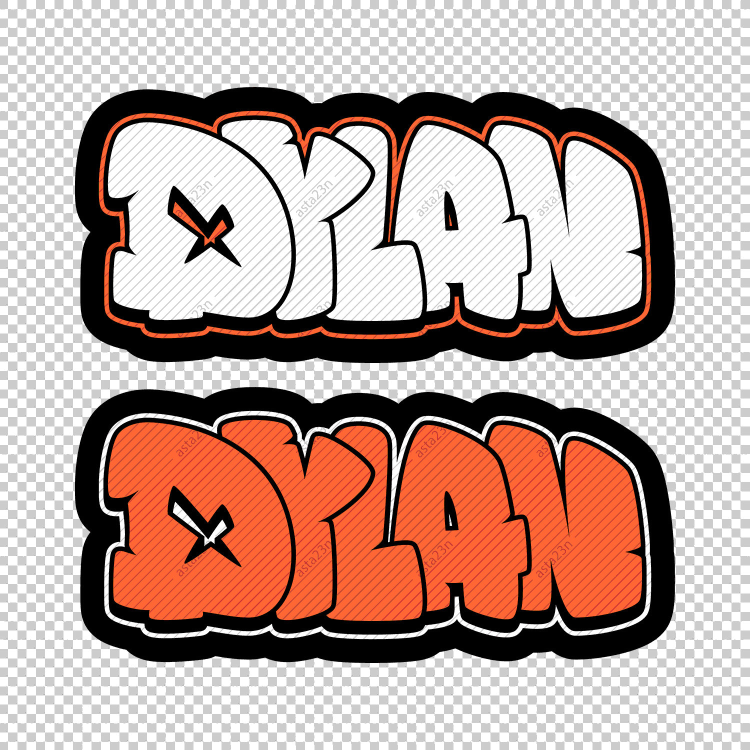 DYLAN Graffiti Name, Street Art Urban Wall Tag Style Font, Digital PNG ...