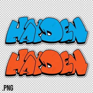 HAYDEN Name in GRAFFITI Drawing, Street Art Urban Wall Tag Style ...