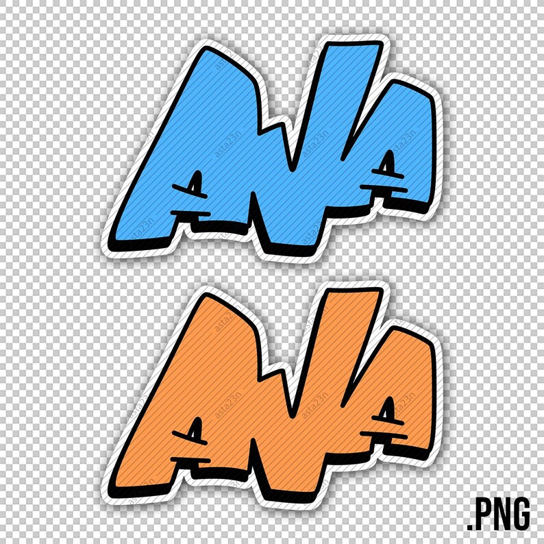 AVA Graffiti NAME - Street Art Urban Wall TAG - Layered Vector Download ...