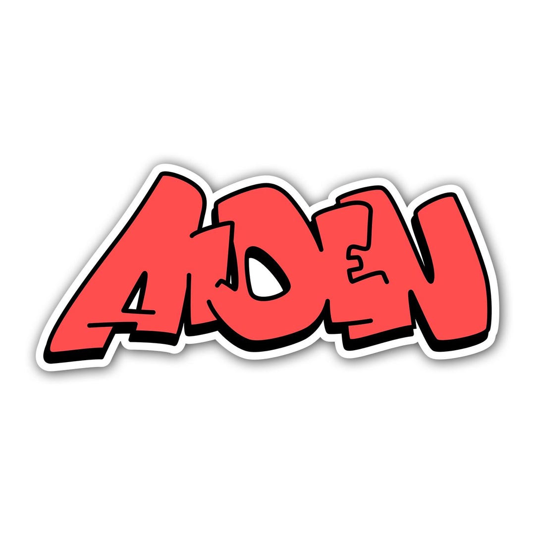AIDEN Graffiti NAME - Street Art Urban Wall TAG - Layered Vector Download for T-shirt, Sticker ...