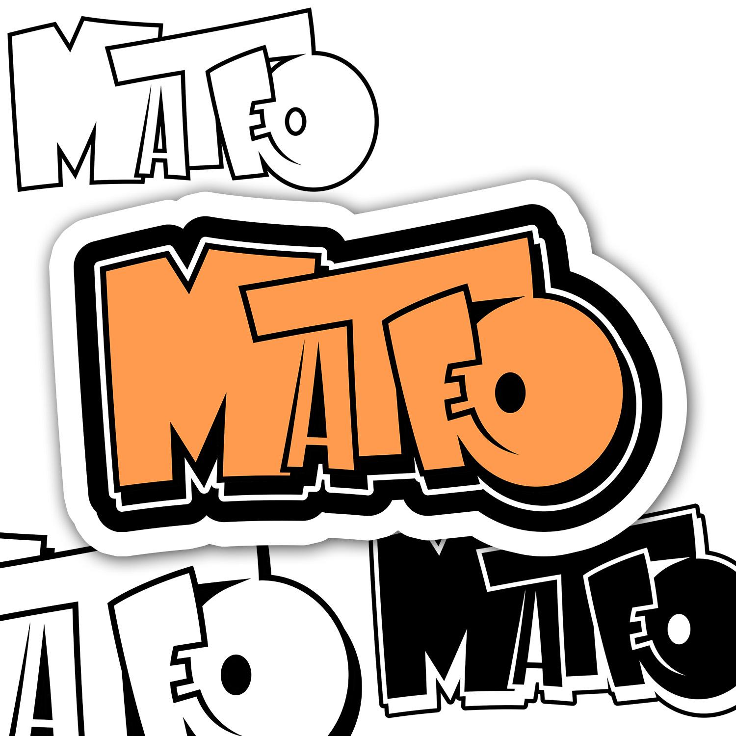 MATEO Graffiti NAME - Street Art Urban Wall TAG - Layered Vector ...
